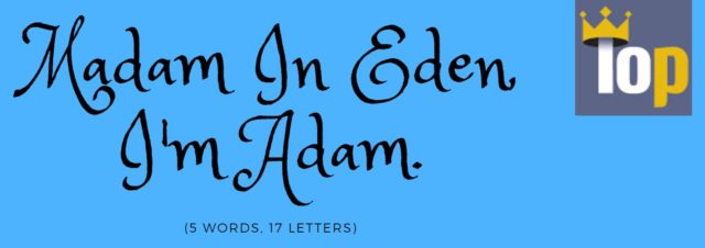 What are the Best & Most Famous Palindromes - Toptenz.net